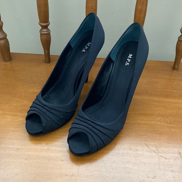 Shoes | Mps Black High Heels | Poshmark
